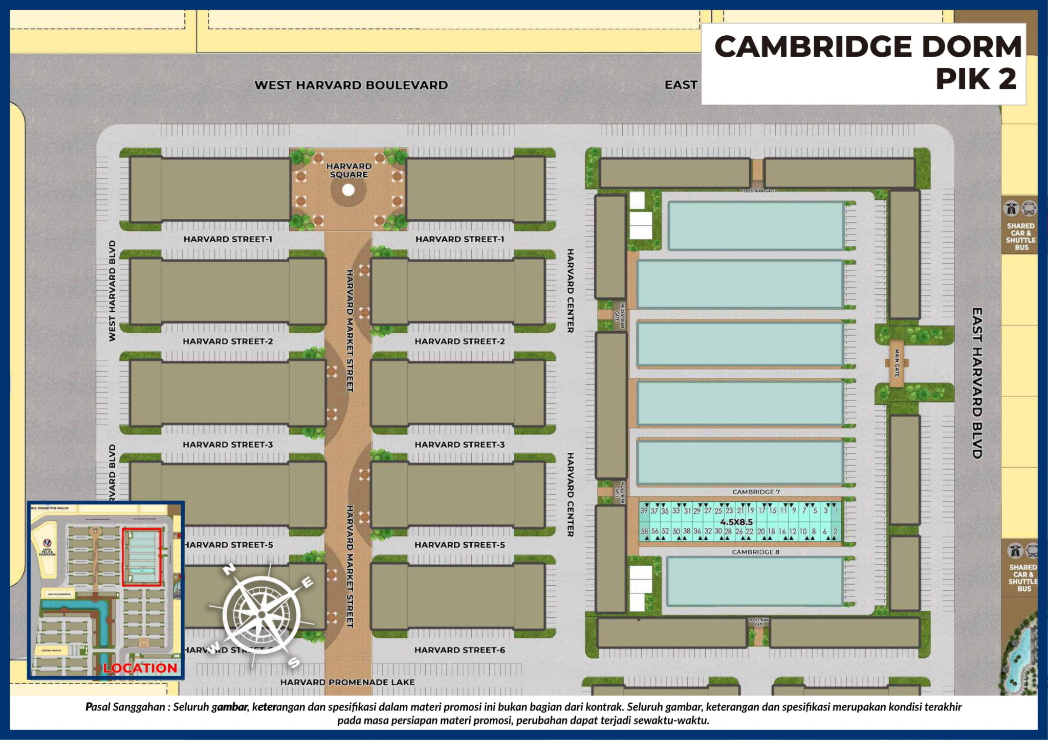 Cambridge Dormitory PIK2 | PIK Property